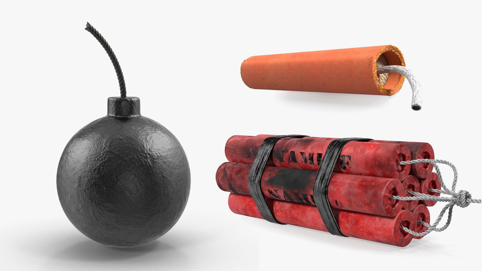 Bombs Collection 2 3D Model - TurboSquid 2138117