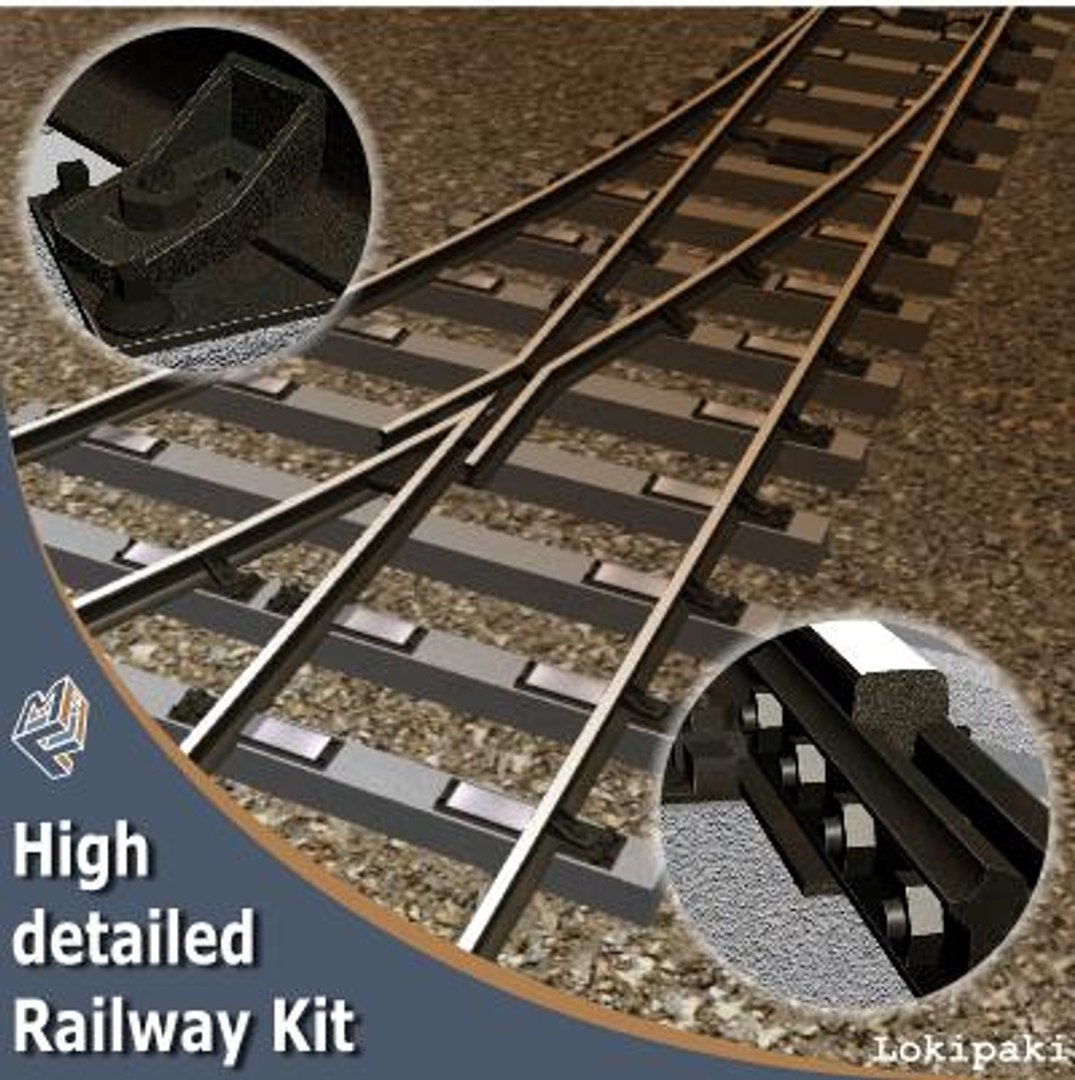 3d Model Of Railway Kit