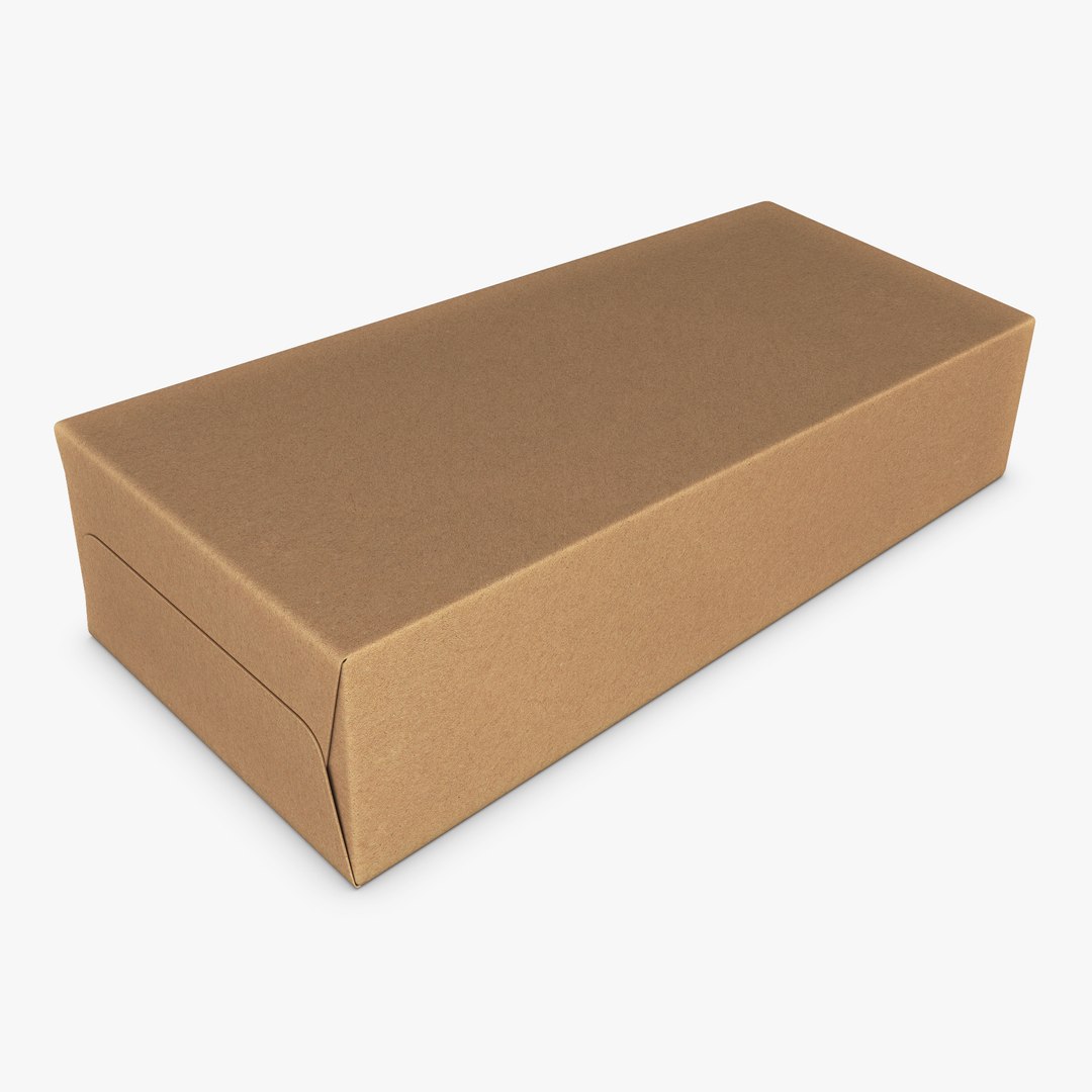 Package Cardboard Trapezoid Box M 2 3D Model - TurboSquid 2147425
