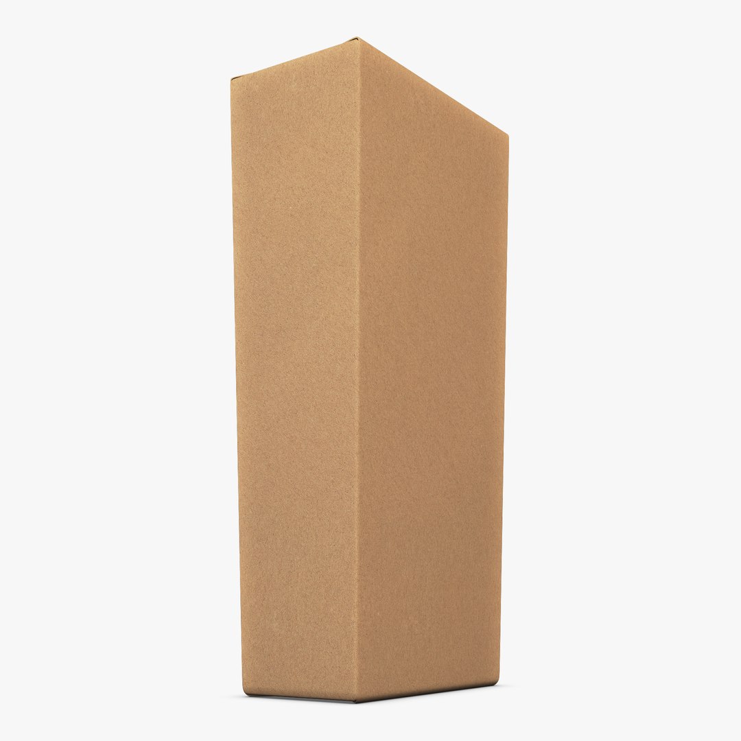 Package Cardboard Trapezoid Box M 2 3D Model - TurboSquid 2147425