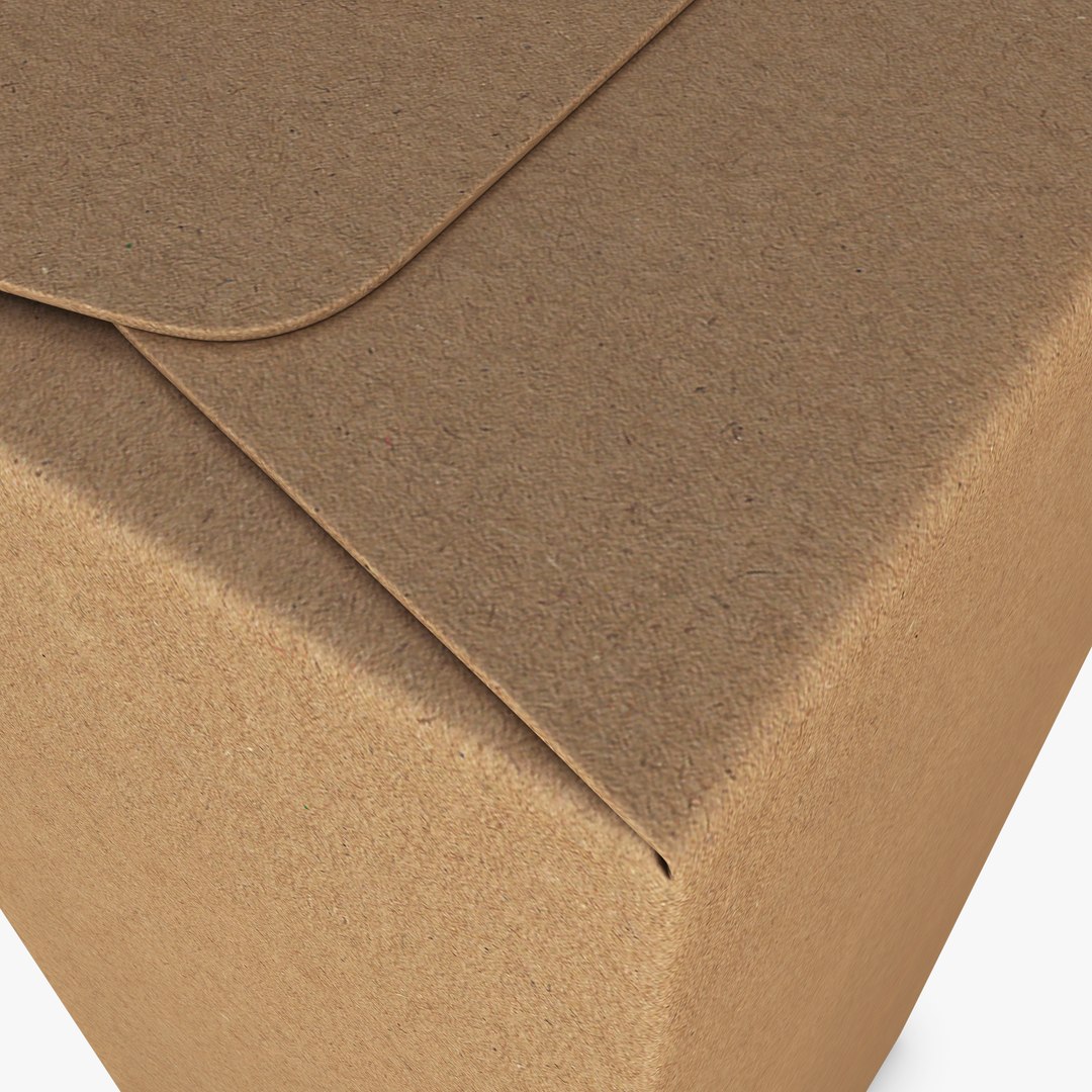 Package Cardboard Trapezoid Box M 2 3D Model - TurboSquid 2147425