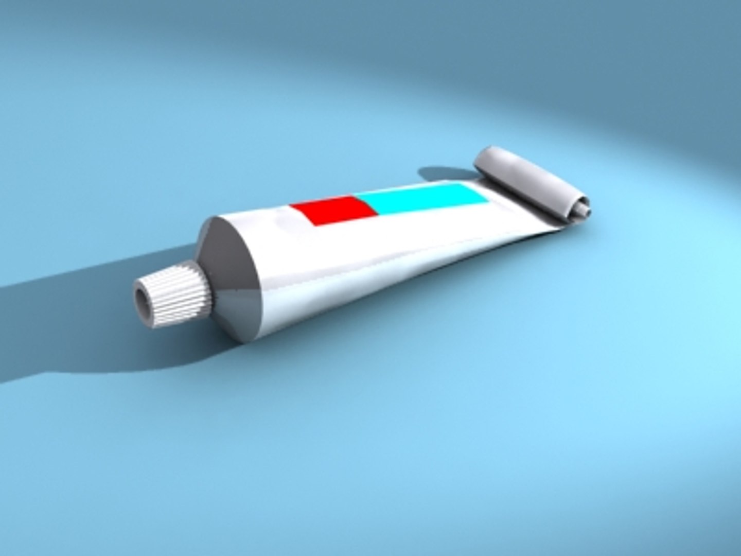 3d Toothpaste Paste Tooth Model