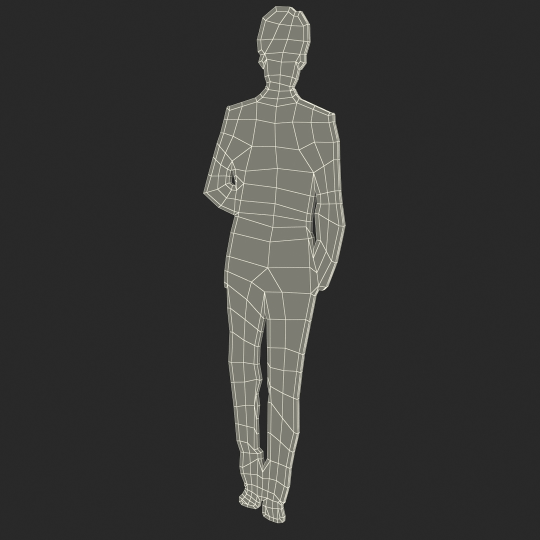 3ds man suit silhouette