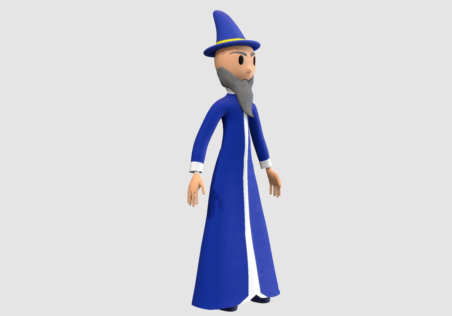 3D Male Cartoon Wizard - TurboSquid 1913632