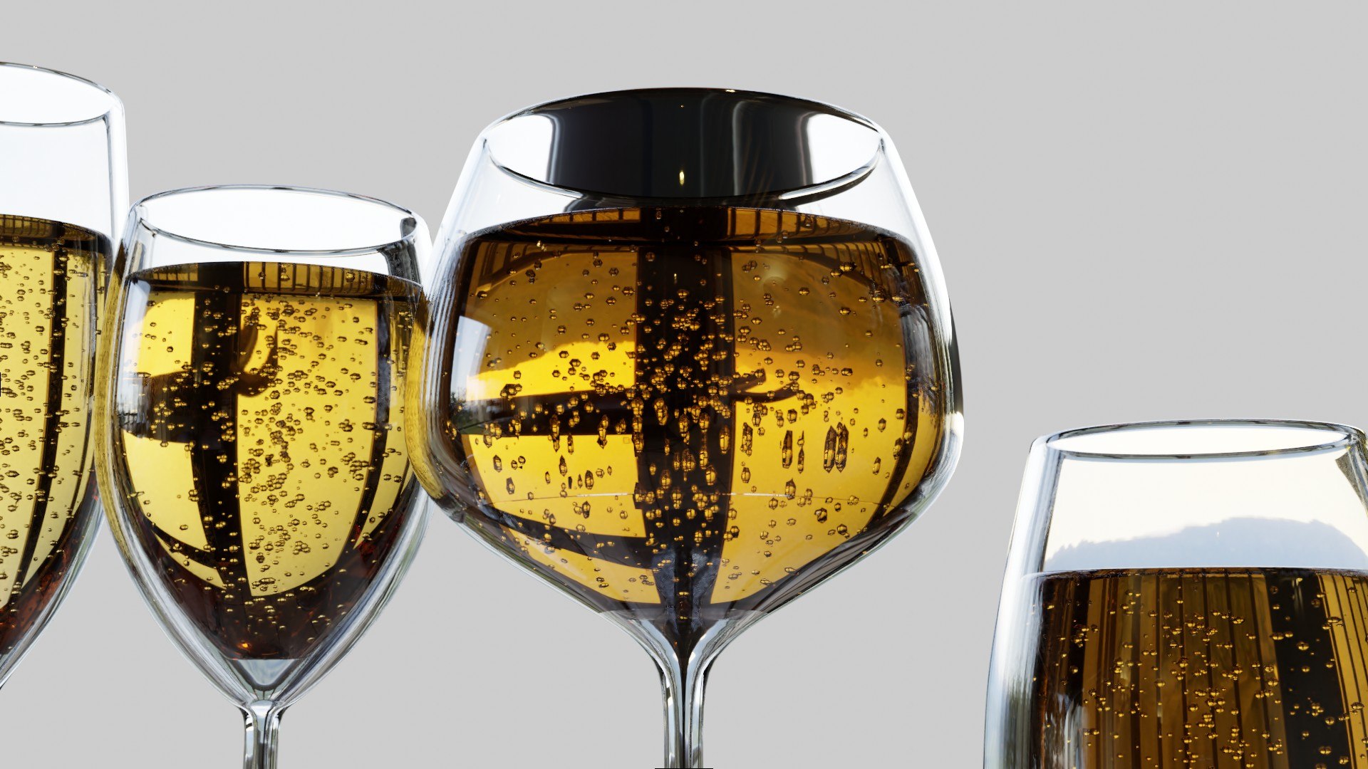 3D Champagne Glass Model - TurboSquid 1696136