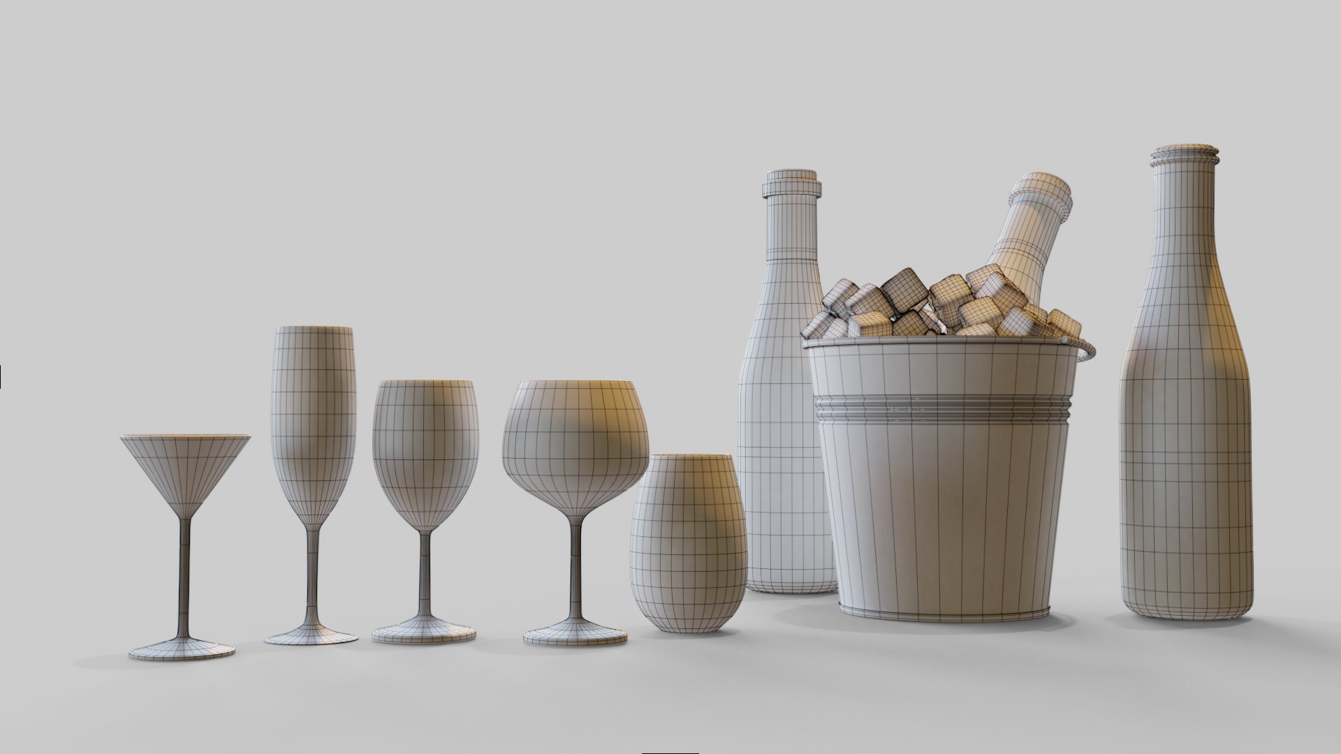 3D Champagne Glass Model - TurboSquid 1696136