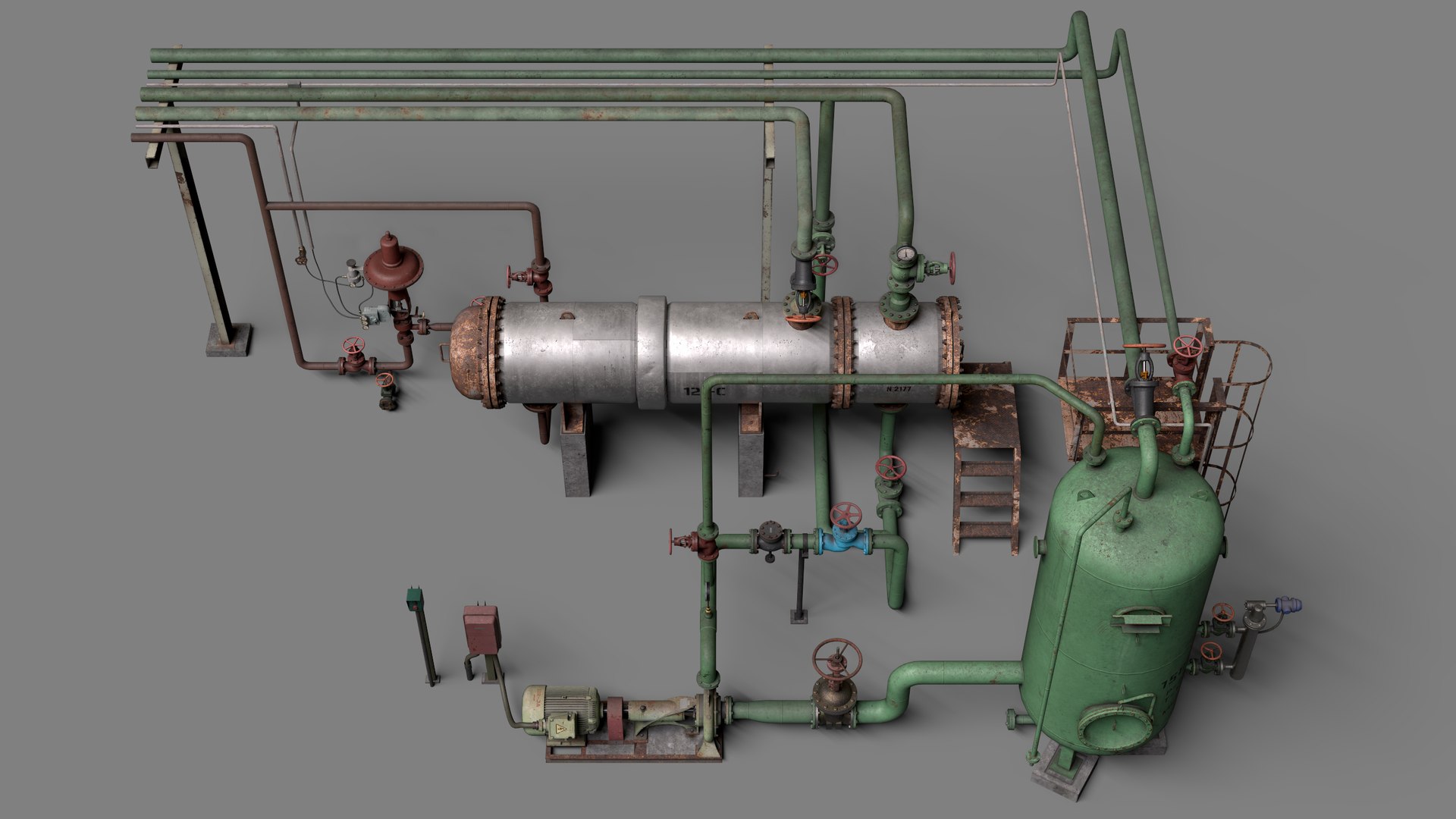 3D Boiler Room Model - TurboSquid 2416529