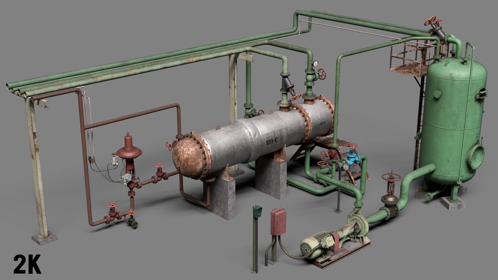 3D Boiler Room Model - TurboSquid 2416529