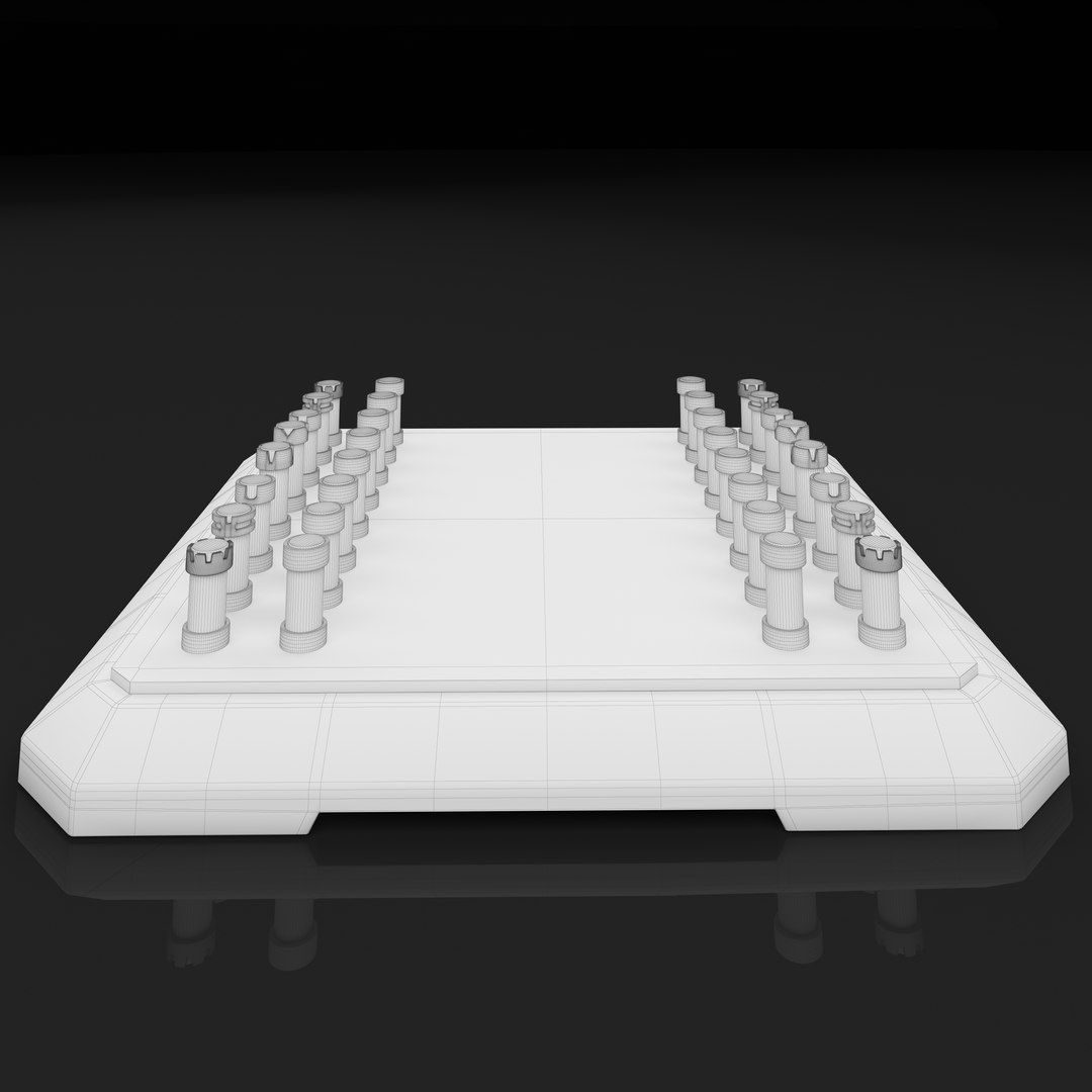 3D teckell checkerboard stratego board model - TurboSquid 1411923