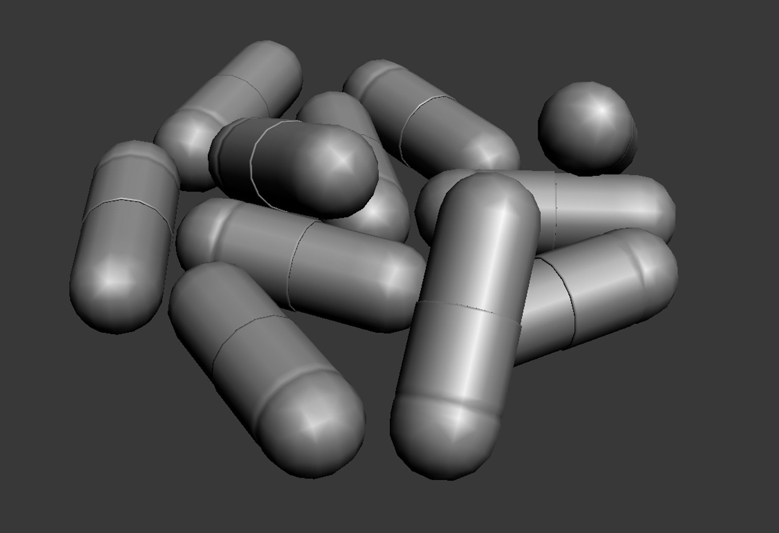3D Model Pill Capsule - TurboSquid 1406930