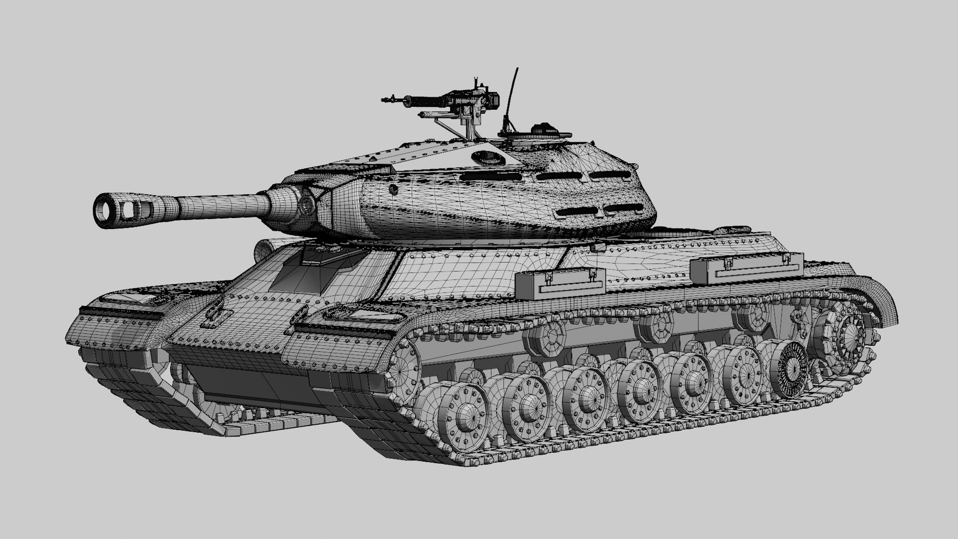 Tank Model - TurboSquid 1684359
