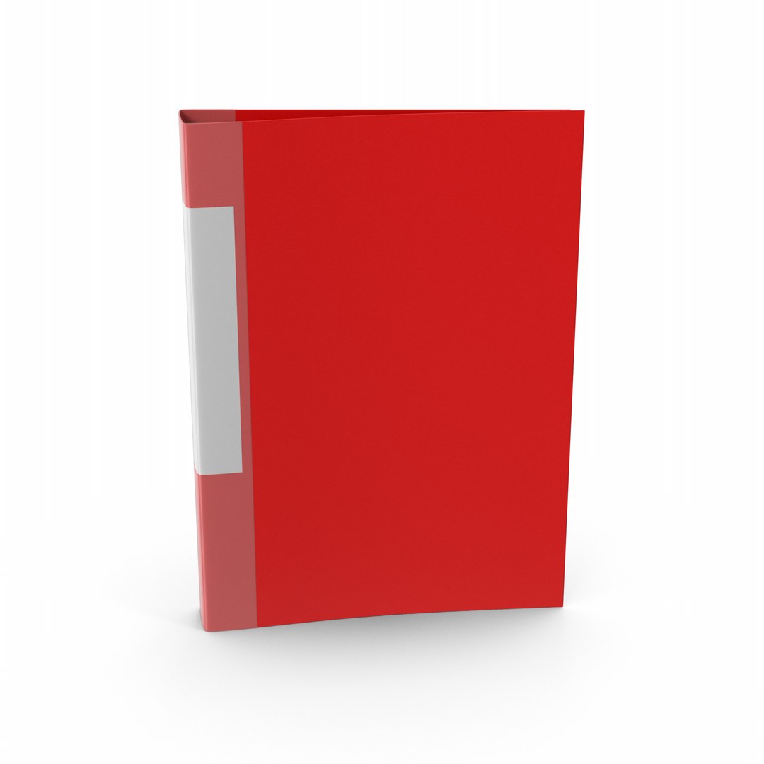 3D Red Office File Folder model - TurboSquid 2106663