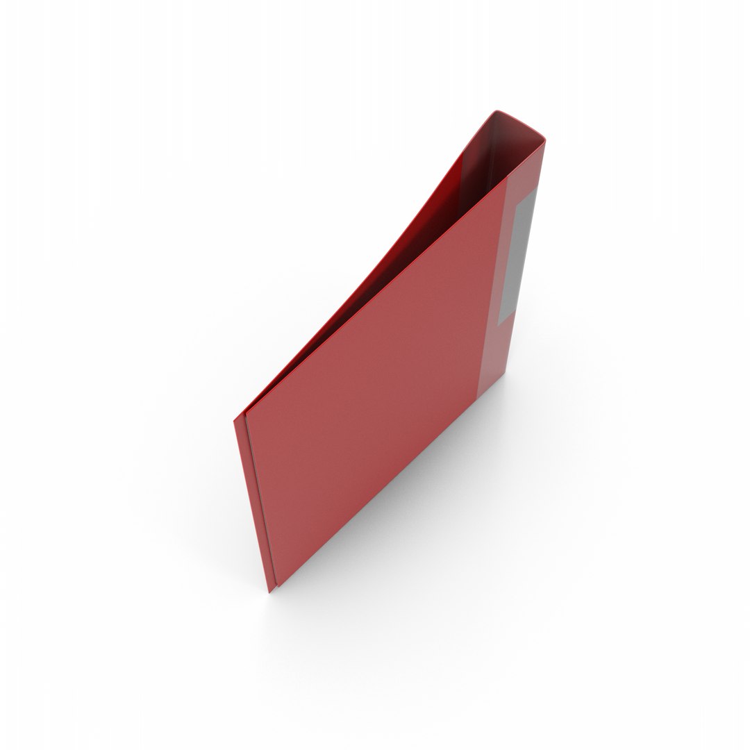 3D Red Office File Folder model - TurboSquid 2106663
