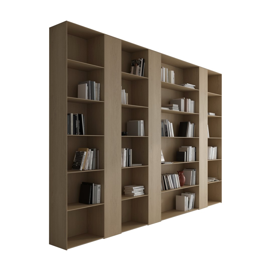 3D Bookcase Set 13 Model - TurboSquid 2150573