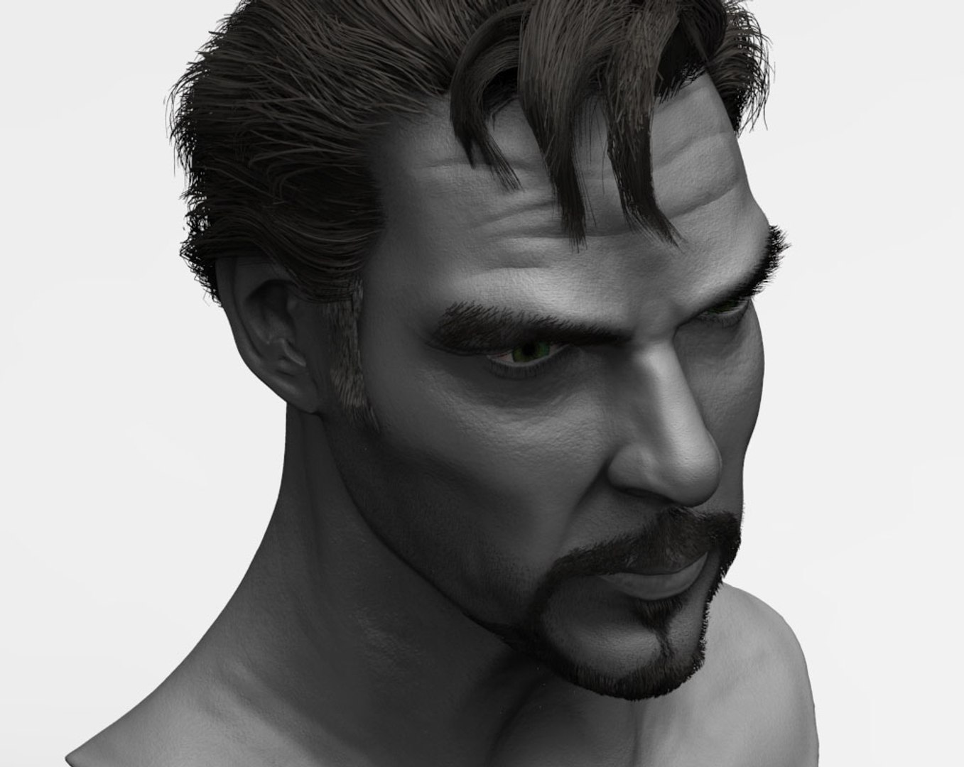 Benedict Cumberbatch Head 3D Model - TurboSquid 1269889