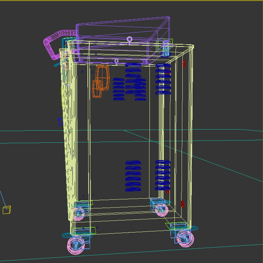 3D Hydraulic Dough Divider Square Model - TurboSquid 1293202