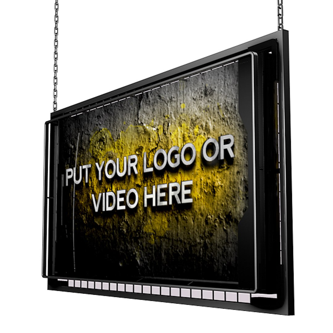 3d Model Of Video Screen
