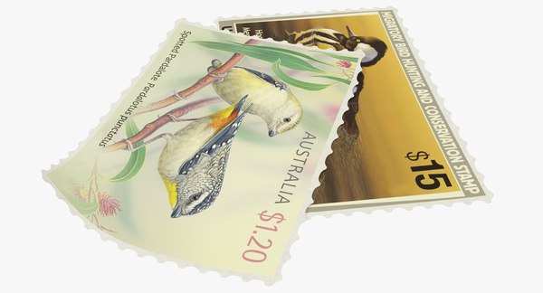 3D postage stamps - TurboSquid 1423348