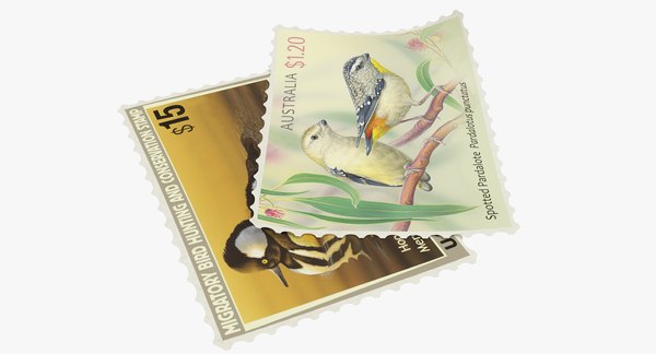 3D postage stamps - TurboSquid 1423348