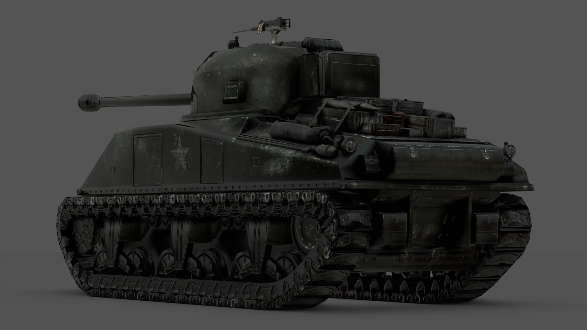 Sherman Firefly - WWII Allied British Tank 3D Model Low-poly 3D Model ...