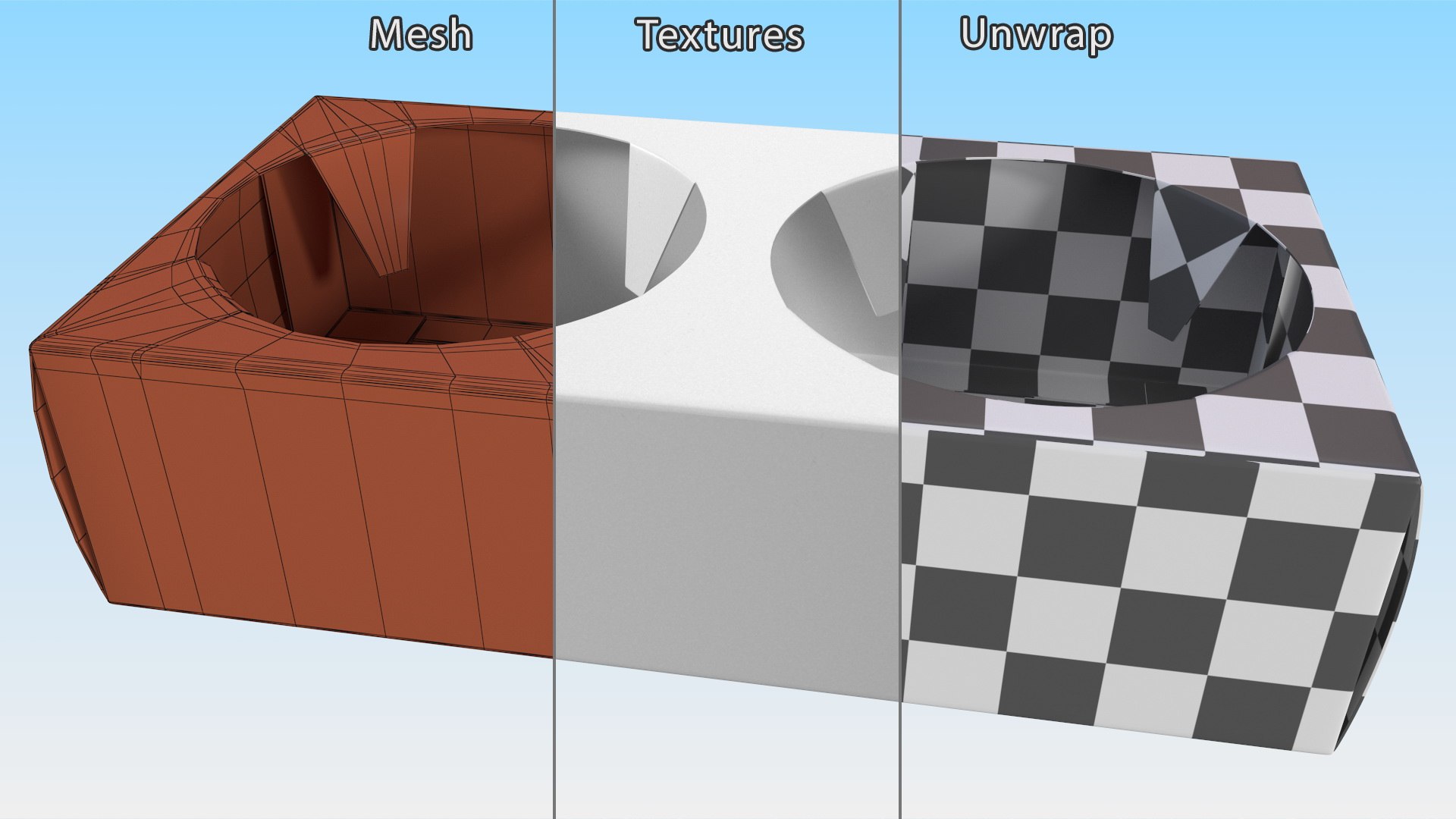 Kraft Paperboard Cup Holder 3D - TurboSquid 2035546