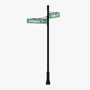Street Sign Model - TurboSquid 1660729
