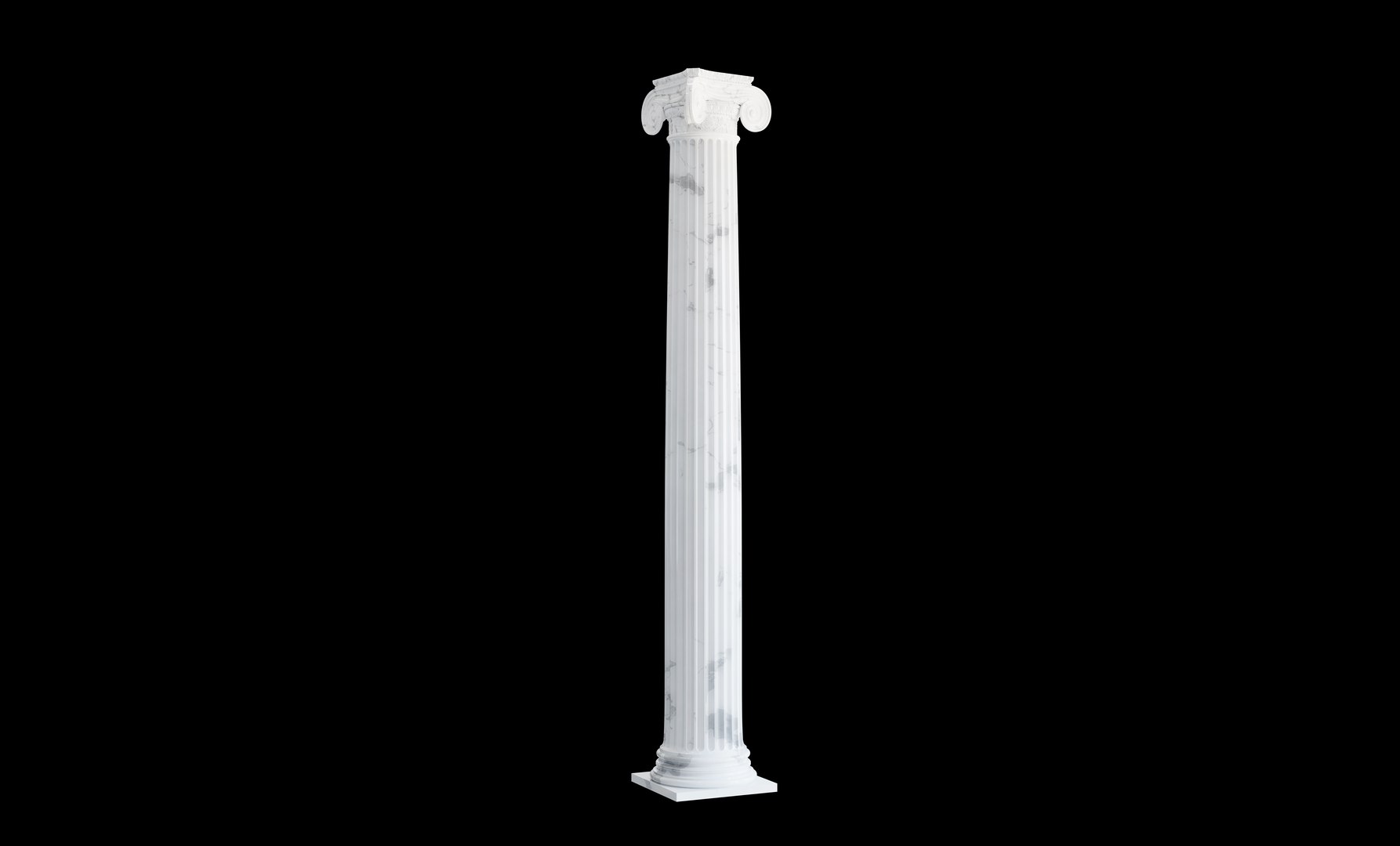 3D Round ionic column - TurboSquid 1855899