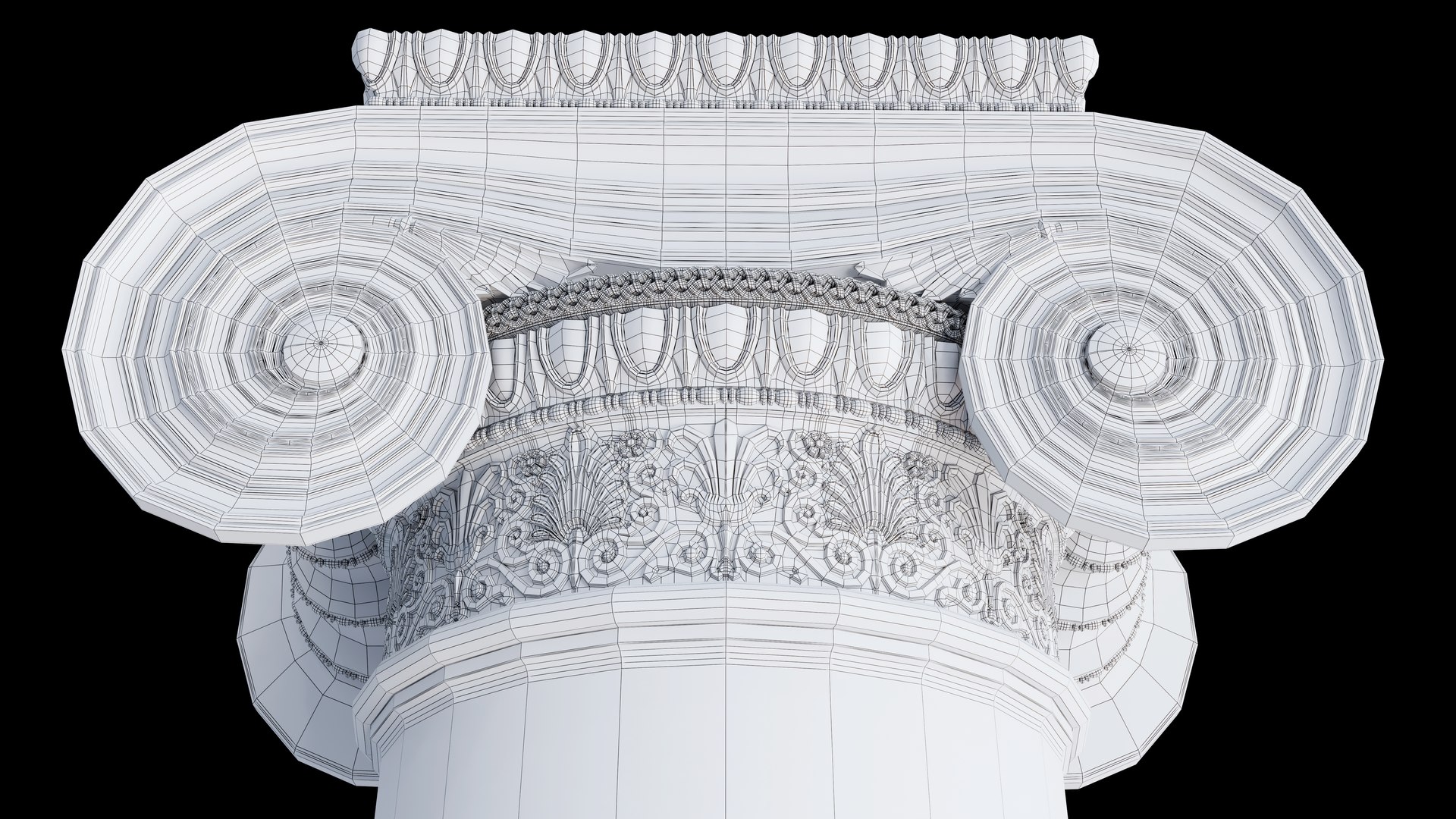 3D Round Ionic Column - TurboSquid 1855899