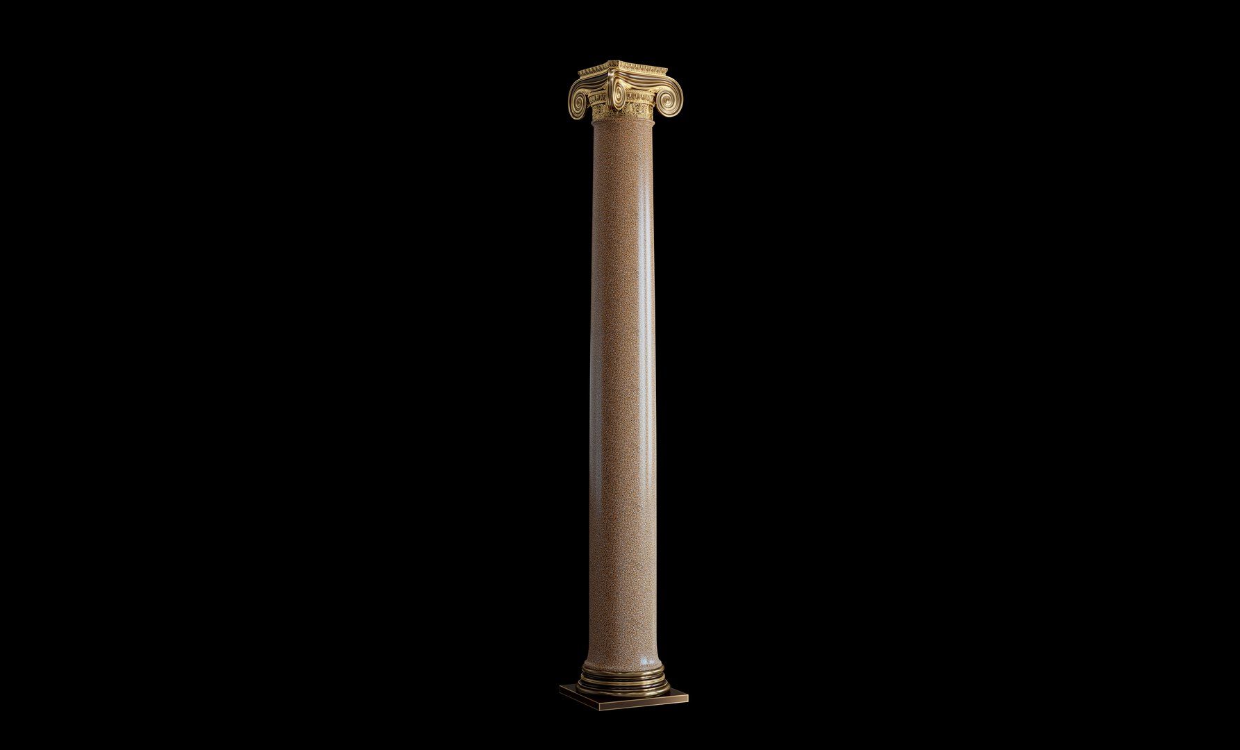 3D Round ionic column - TurboSquid 1855899
