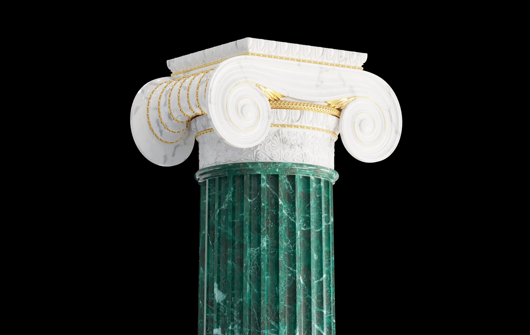3D Round ionic column - TurboSquid 1855899