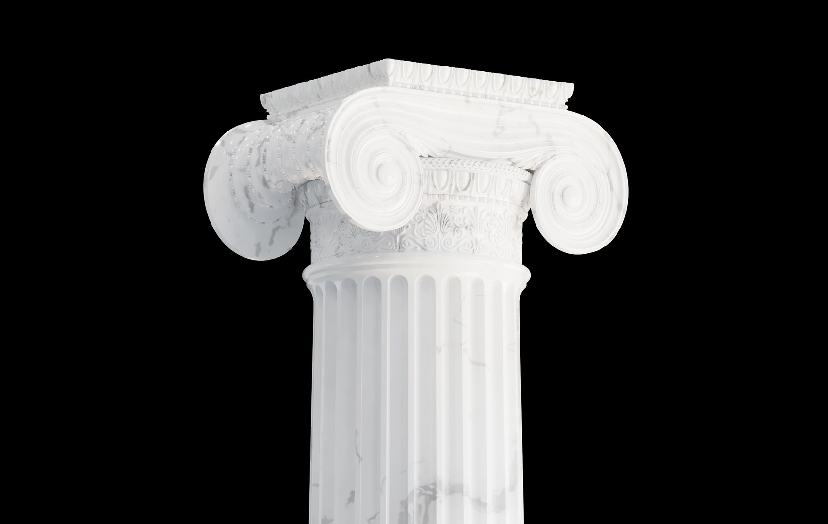 3D Round ionic column - TurboSquid 1855899