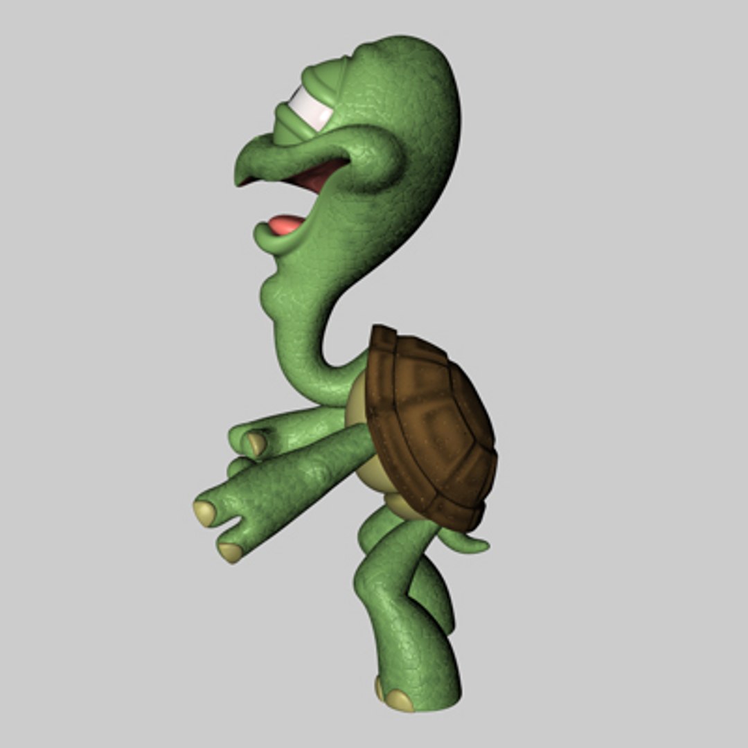 Cartoon Turtle 3d Model