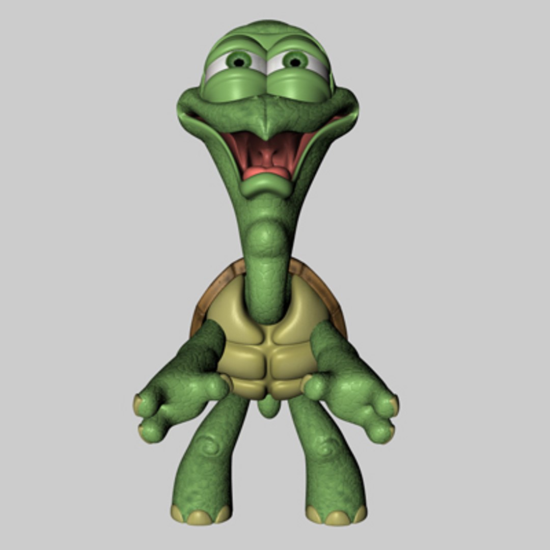 Cartoon Turtle 3d Model