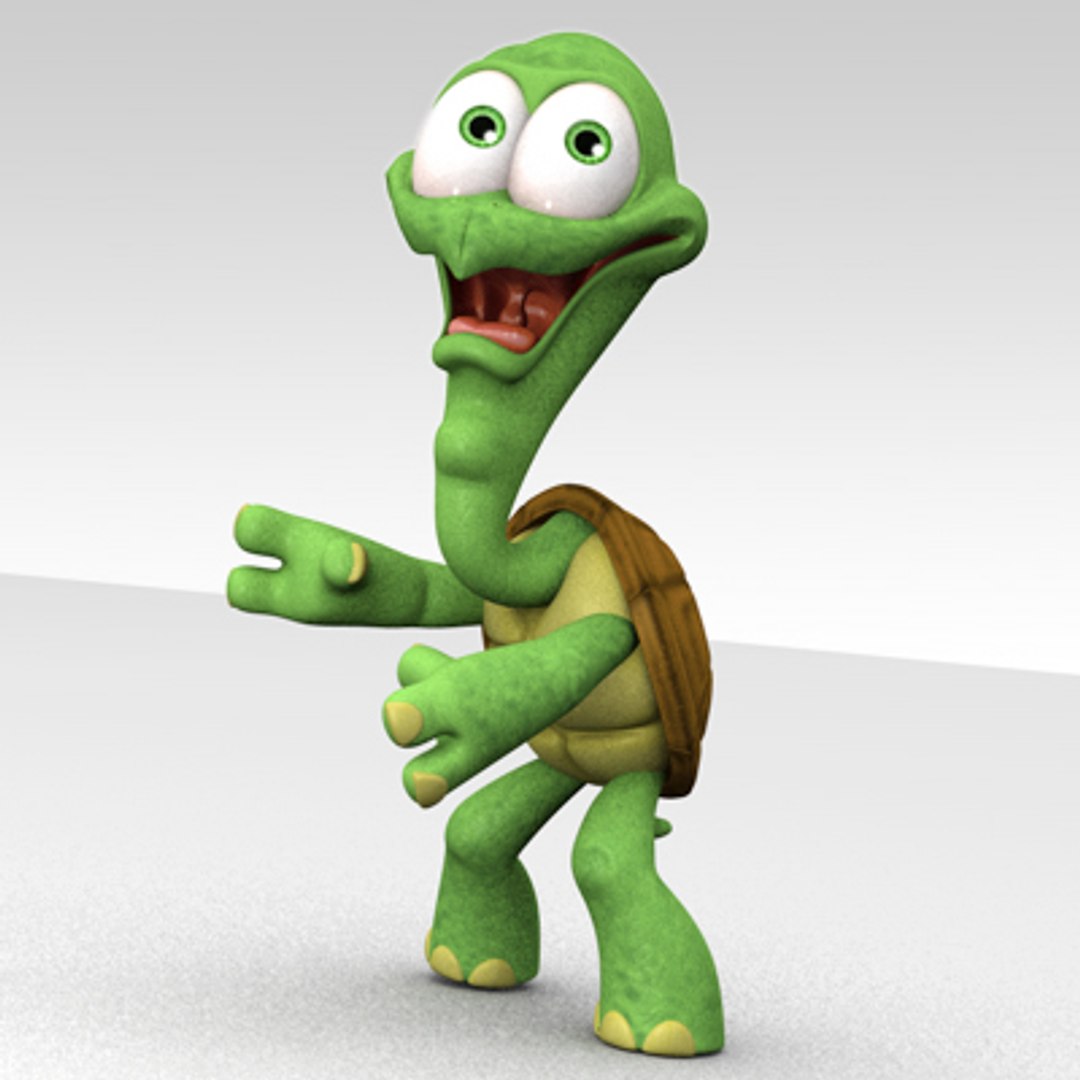 Cartoon Turtle 3d Model