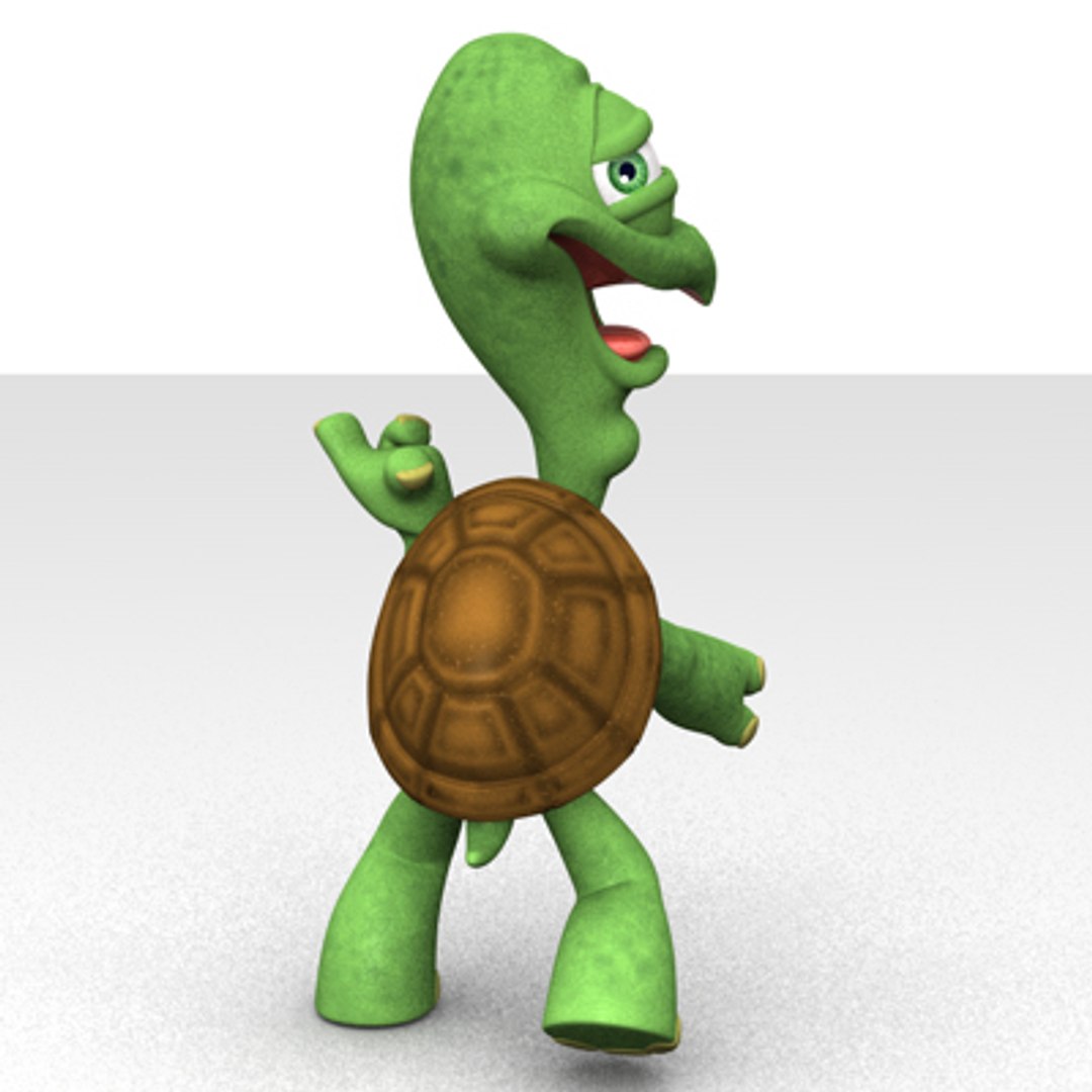 Cartoon Turtle 3d Model