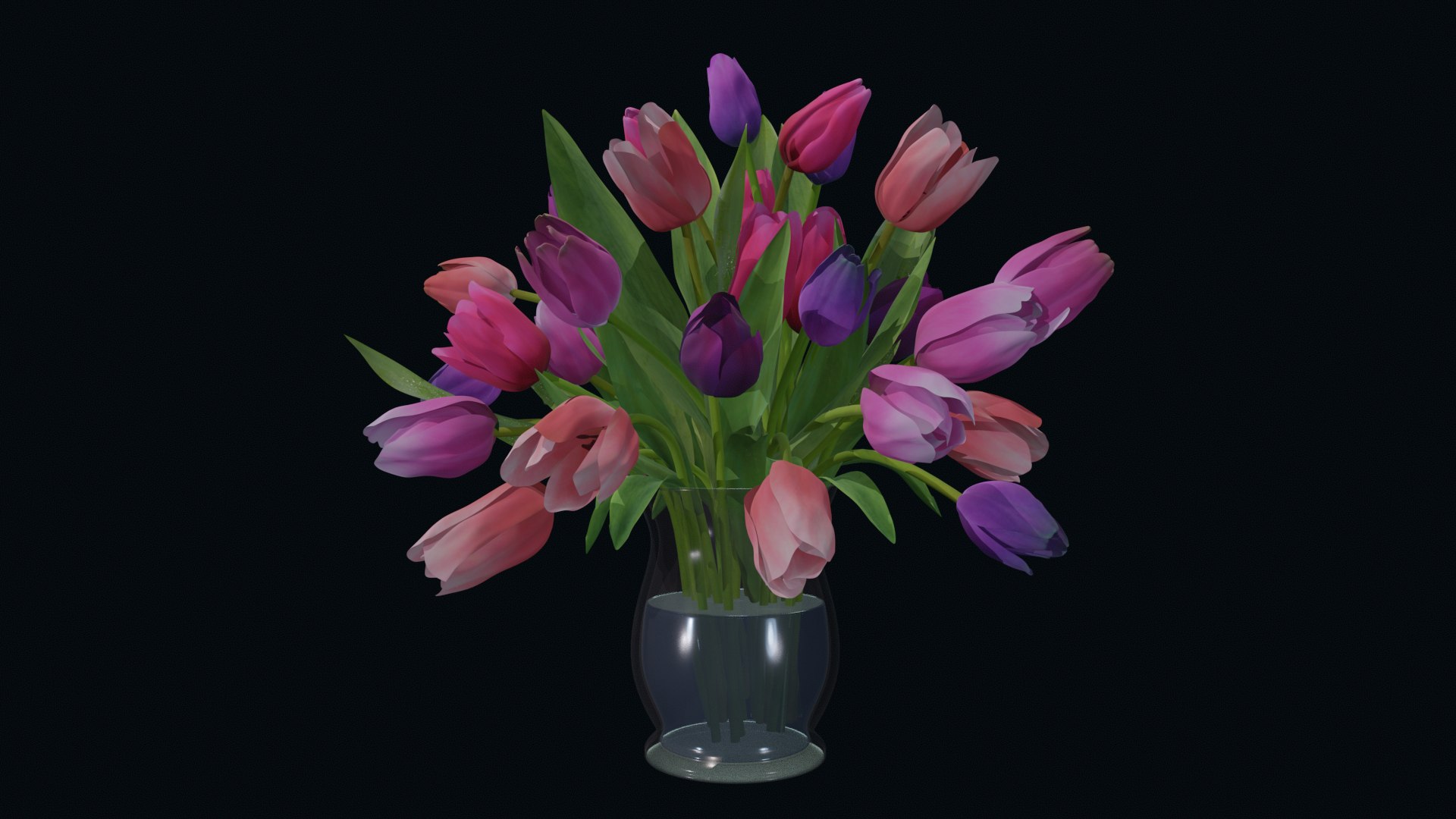 3D Bouquet Of Tulips 3d Model For Unity Low-poly 3D Model Model - TurboSquid 2323543