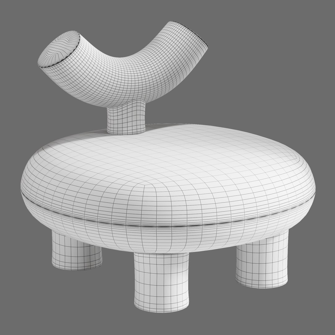 Olga Engel Who Are You Armchair Set 3D model - TurboSquid 2180921