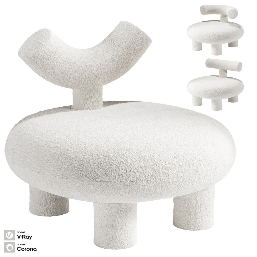 Olga Engel Who Are You Armchair Set 3D model - TurboSquid 2180921