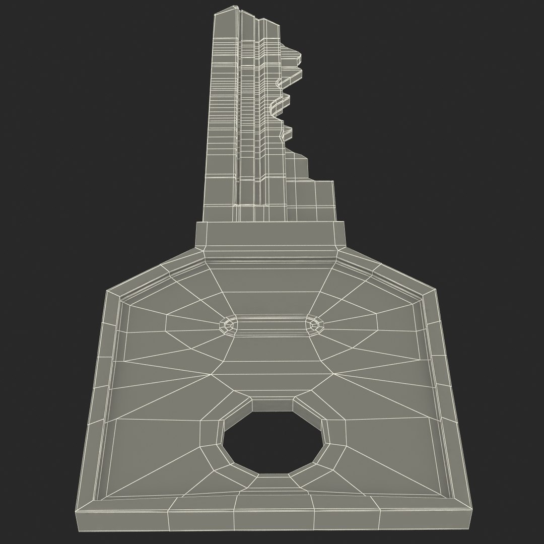 3d model of key 4