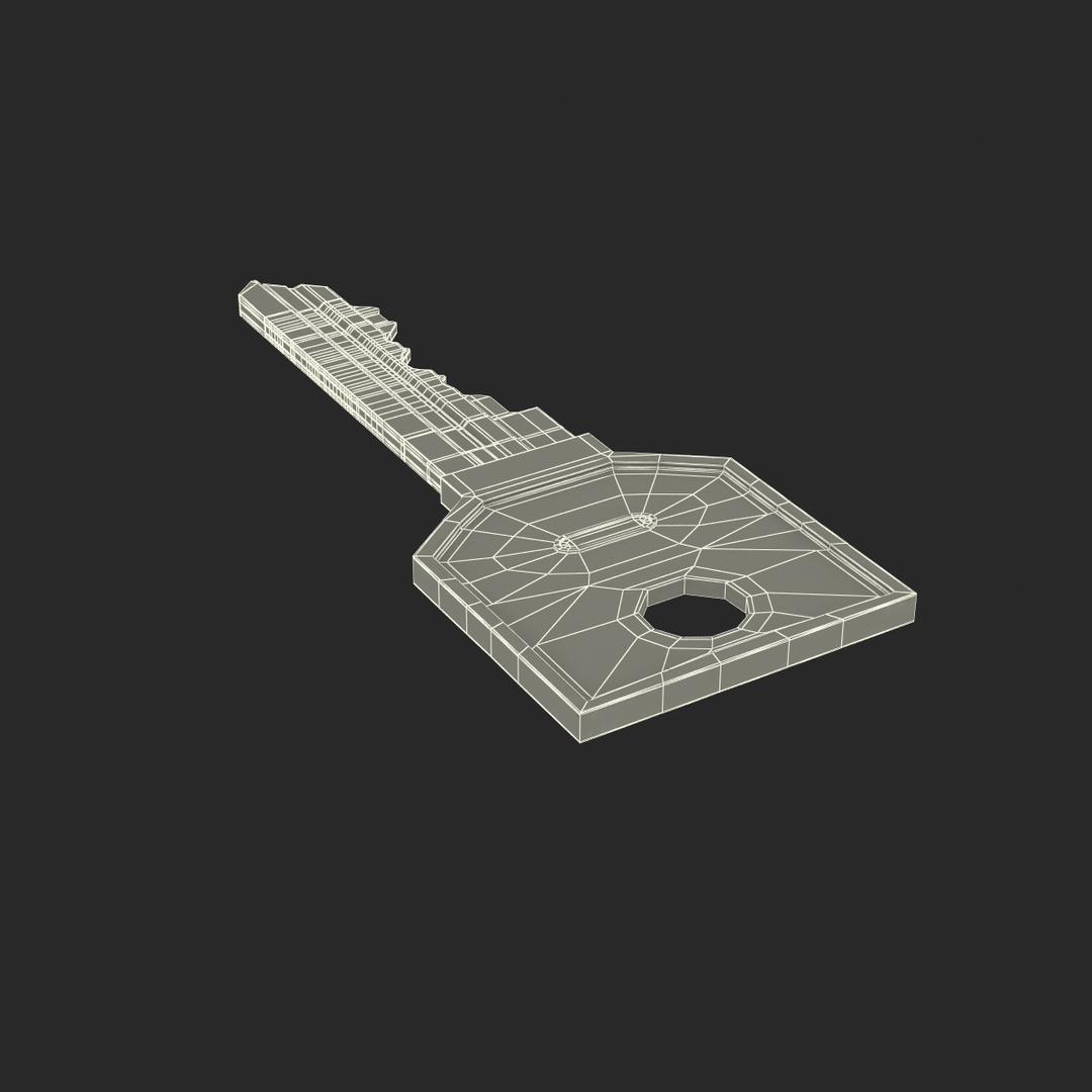 3d Model Of Key 4