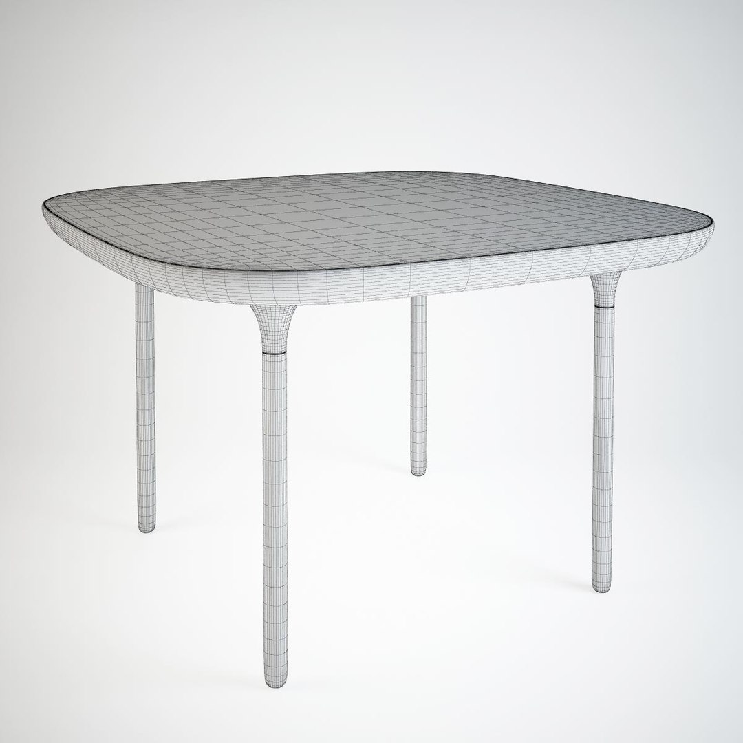 3d flute table model