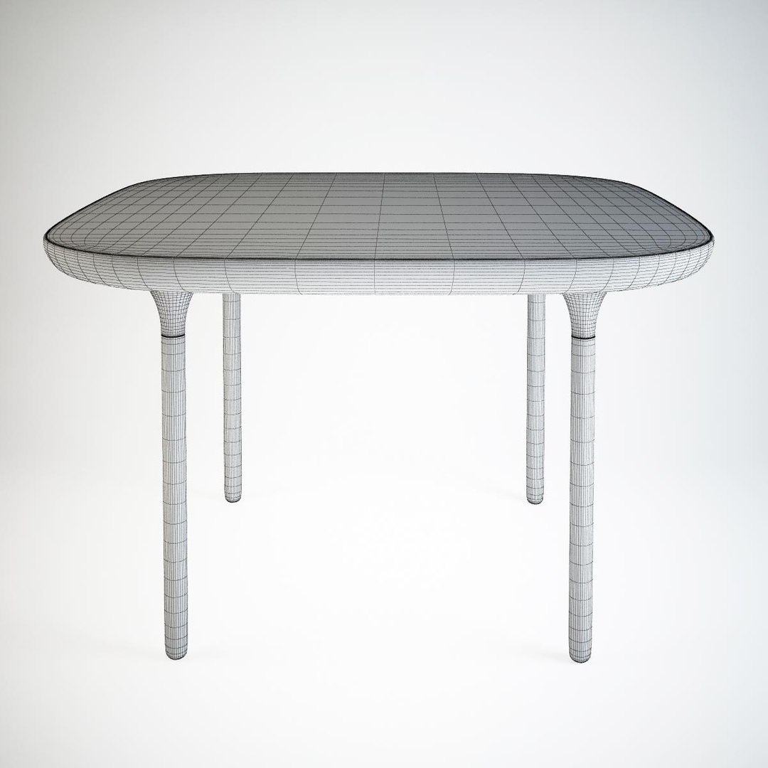 3d flute table model