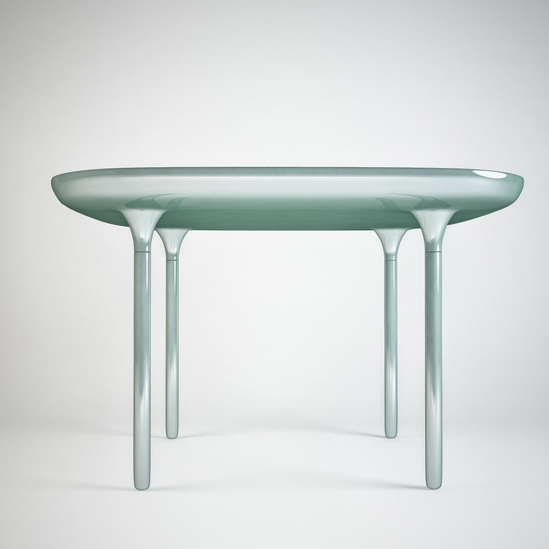 3d flute table model