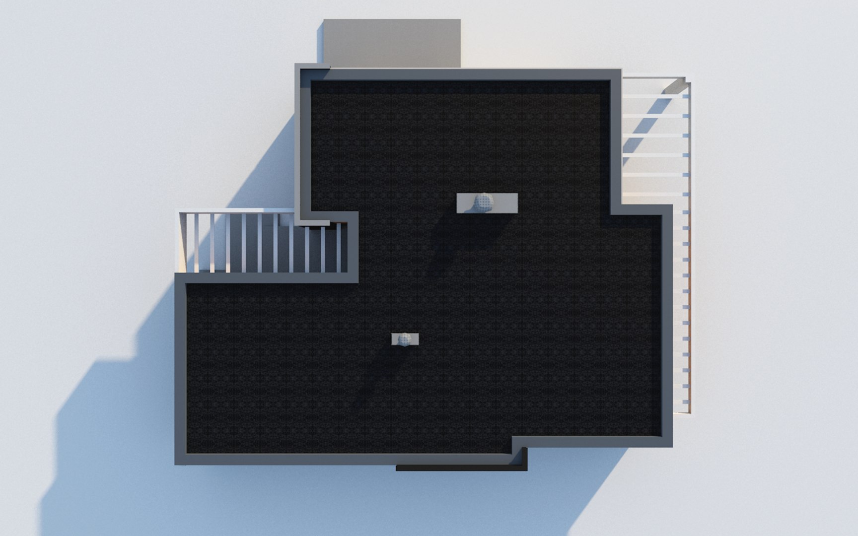 modern house exterior c4d