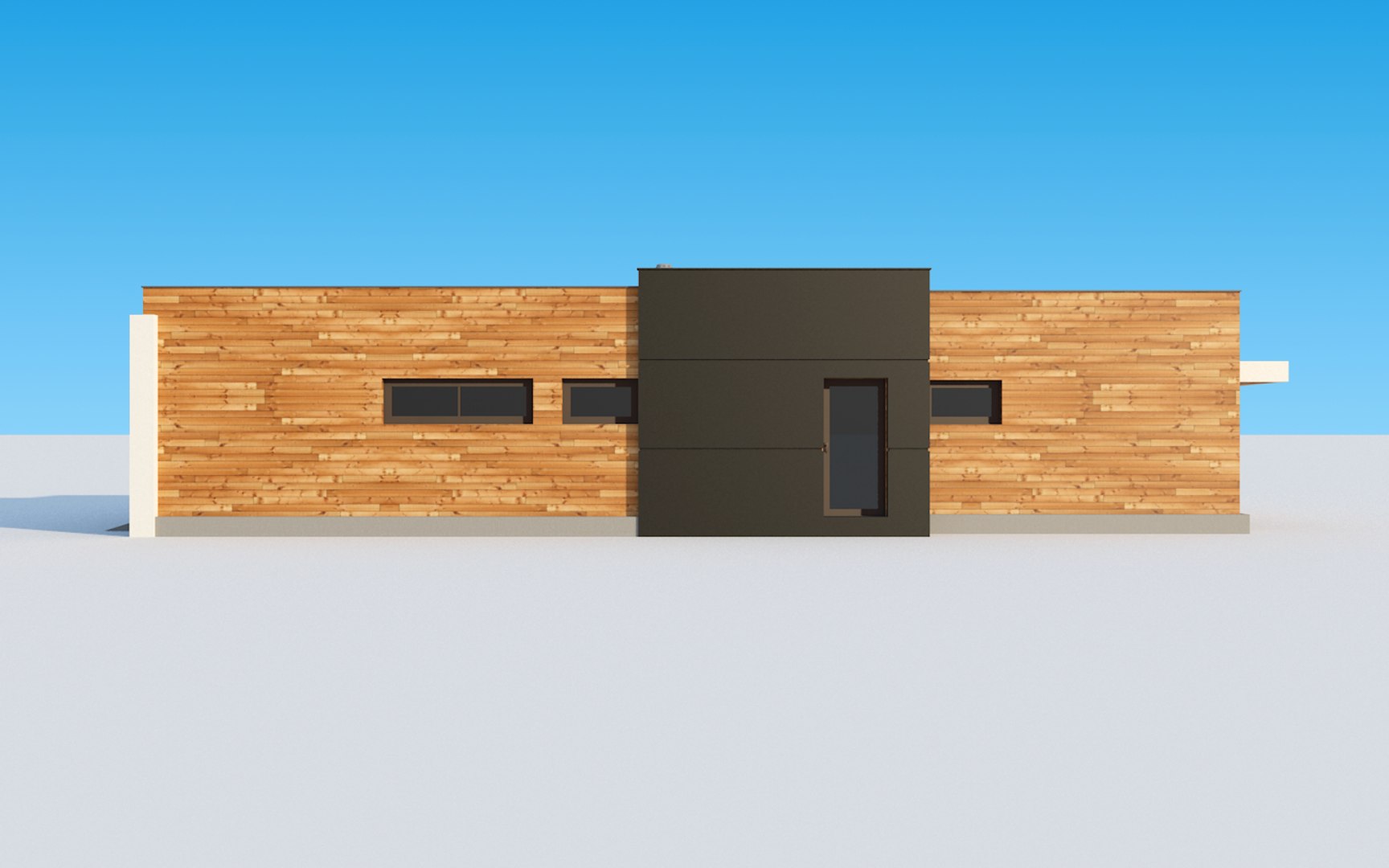 modern house exterior c4d