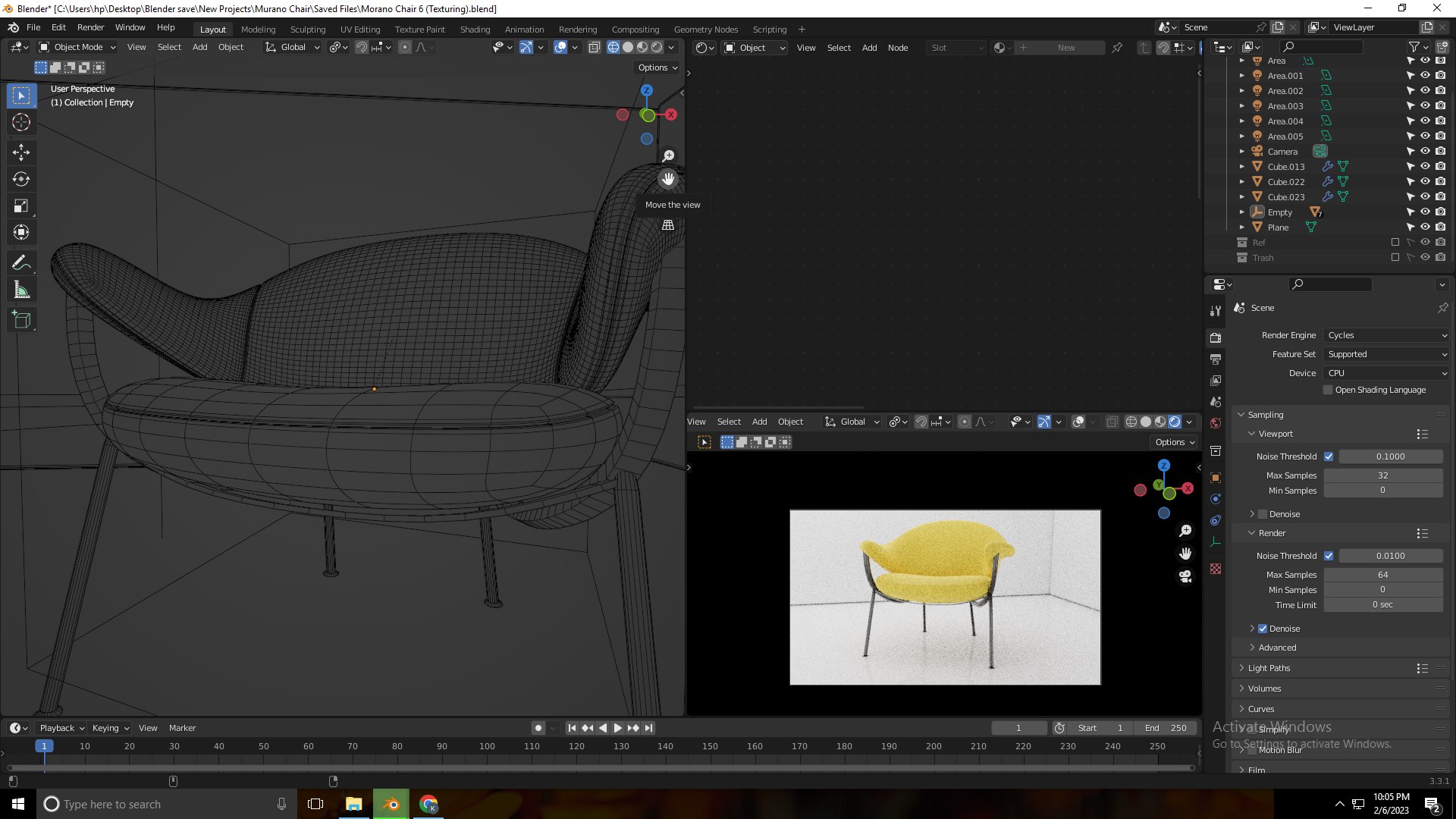 3d Stylized Chair 3D - TurboSquid 2189309