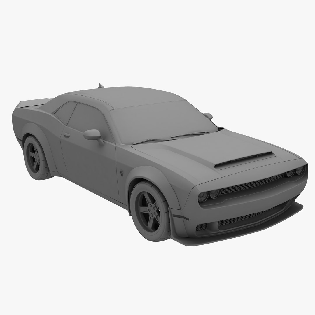 2018 dodge challenger 3D model - TurboSquid 1160547