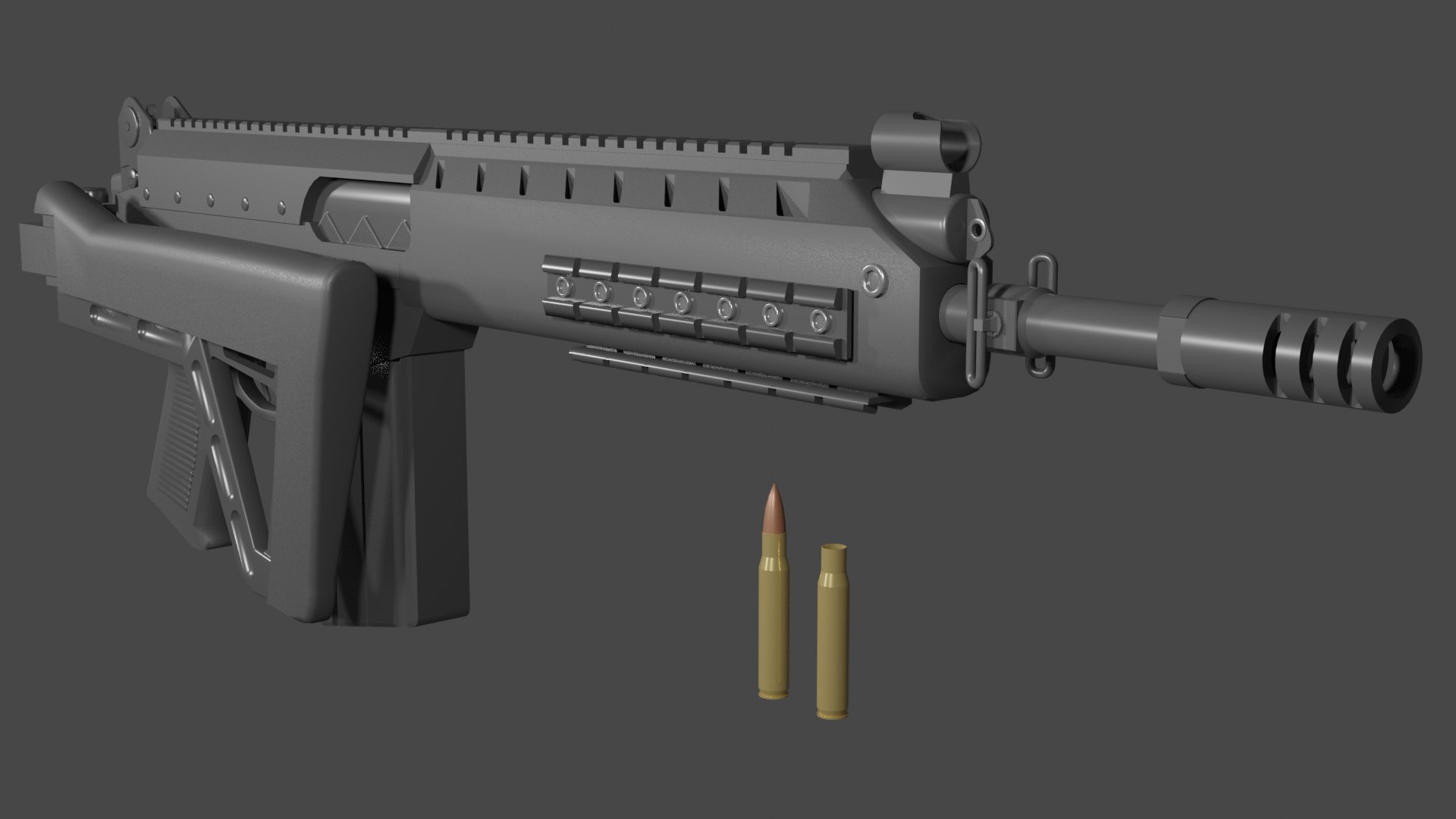 Free Gun Assault Rifle IA-2 3D Model - TurboSquid 1844180