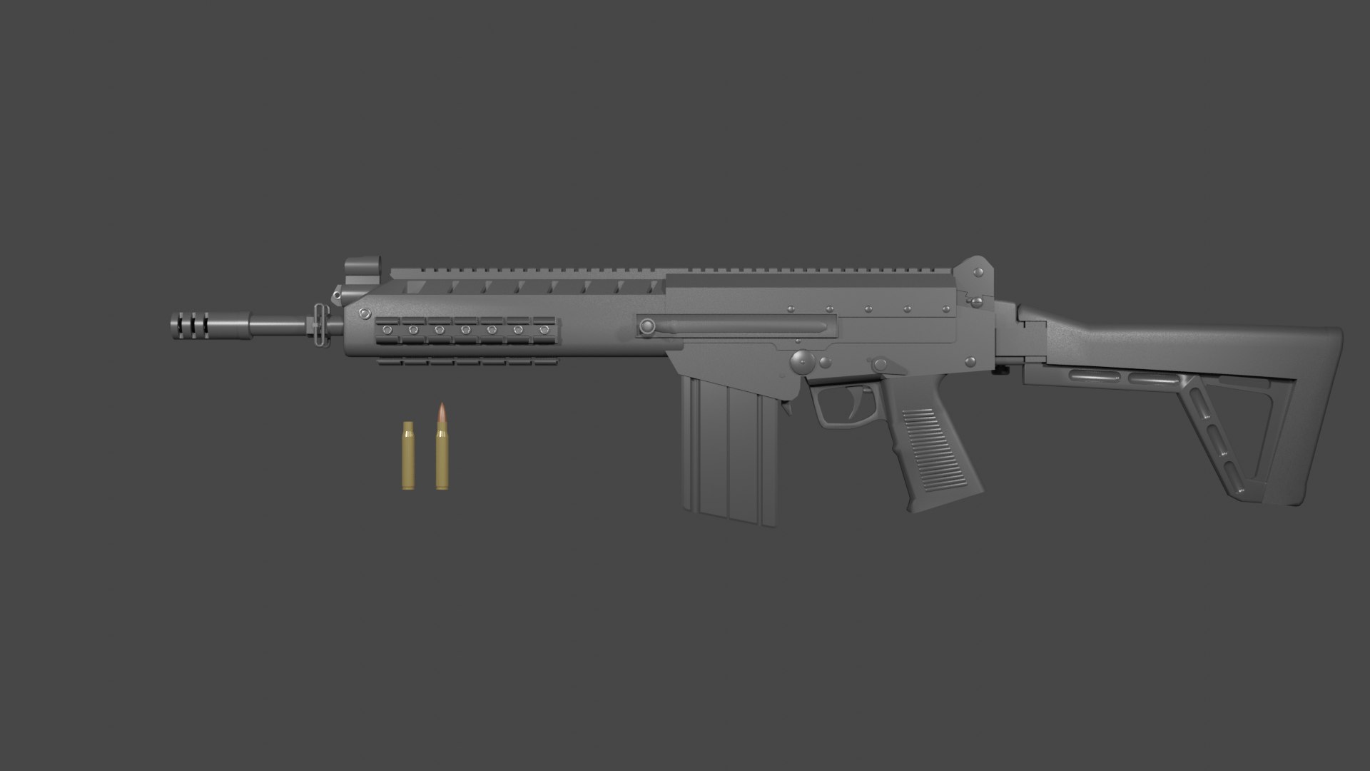 Free Gun Assault Rifle IA-2 3D Model - TurboSquid 1844180