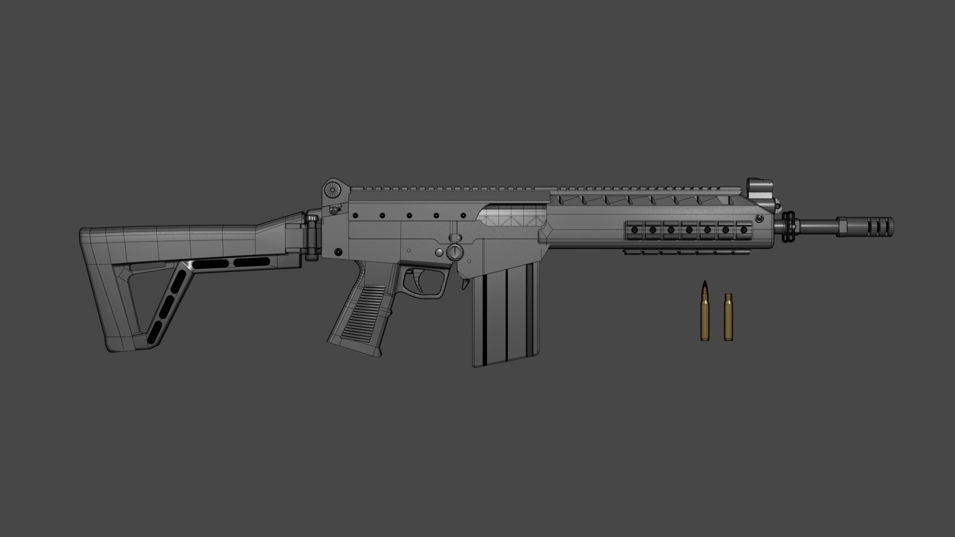 Free Gun Assault Rifle IA-2 3D Model - TurboSquid 1844180